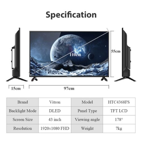 Vitron 43-Inch Smart TV Price in Kenya 2025 | Kenyatronics