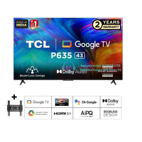 New TCL 55 Inch 4K 55P635 P635 GOOGLE SMART TV - EDGELESS DESIGN (2023 ...